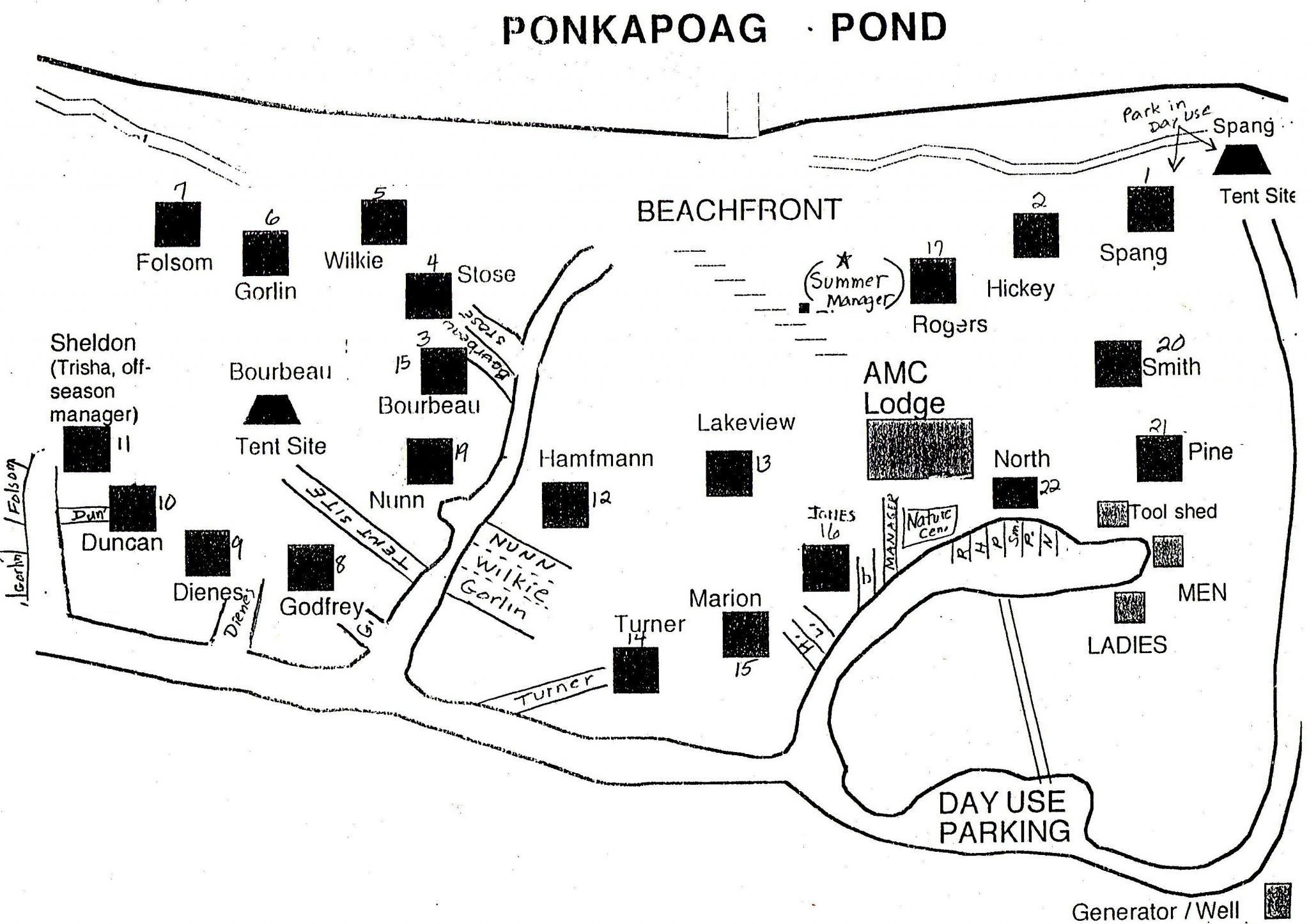 Unused Maps - AMC Ponkapoag Camp